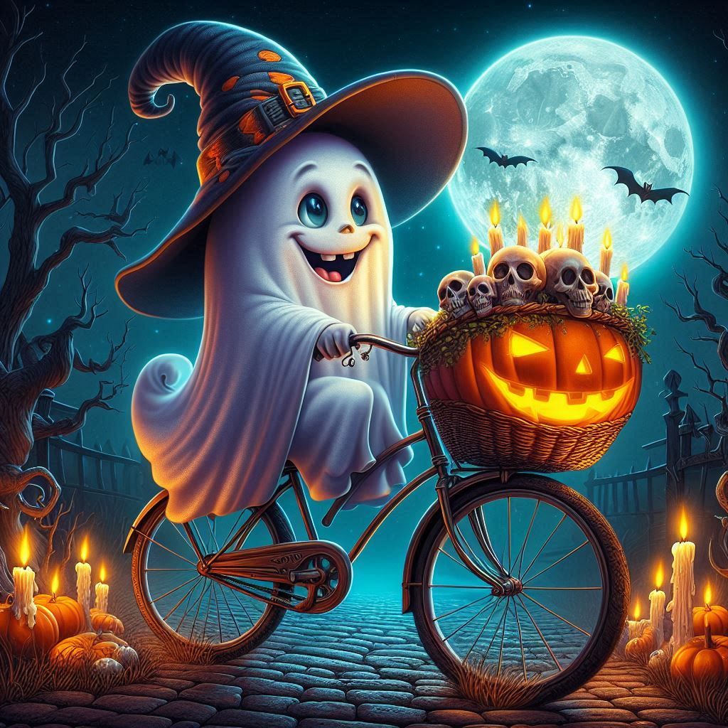 Charming Ghost on Ride - DIY Painting – Paint by Diamonds