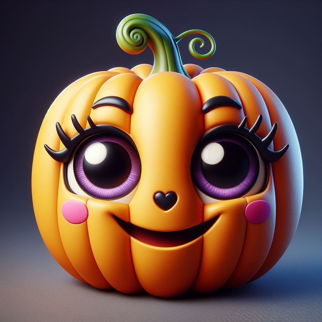Pumpkin Smiling Face – Paint by Diamonds