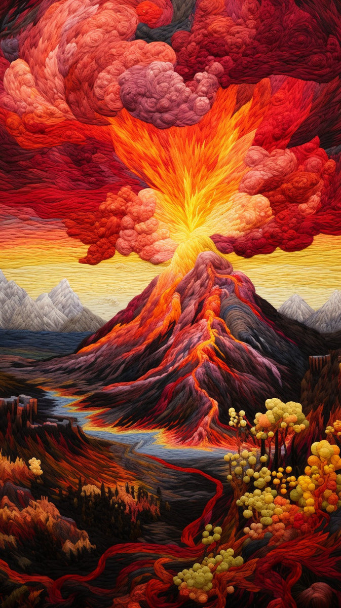 Volcano Exploding - Painting by Diamonds – Paint by Diamonds