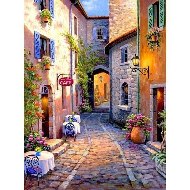 Cobblestone Road Drawing