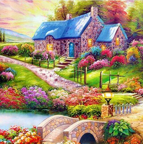 Stunning Garden DIY Painting Kit – Paint by Diamonds