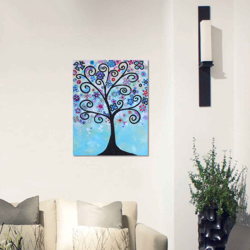 Blue Abstract Trees - Special Diamond Painting – Paint by Diamonds